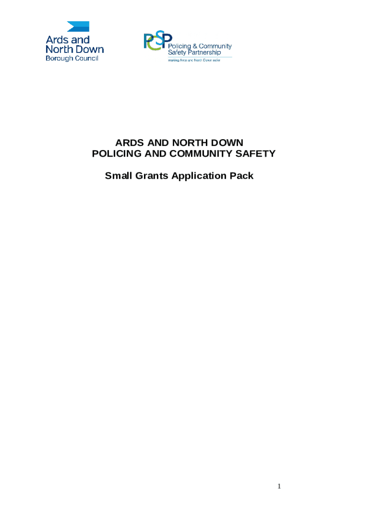 Small Grant Application 2020-21 Doc Template | pdfFiller