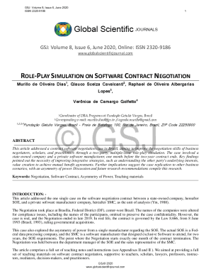 Fillable Online role-play simulation on software contract negotiation Fax Email Print - pdfFiller