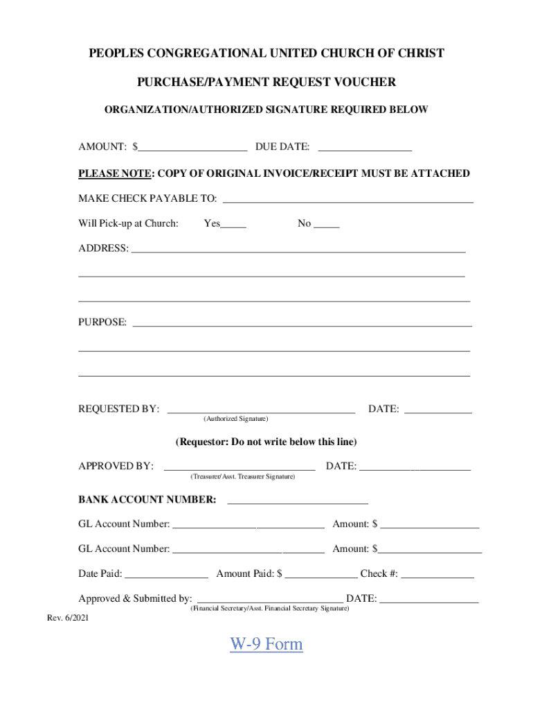 Fillable Online Preschool Congregational United Church Agreement ...