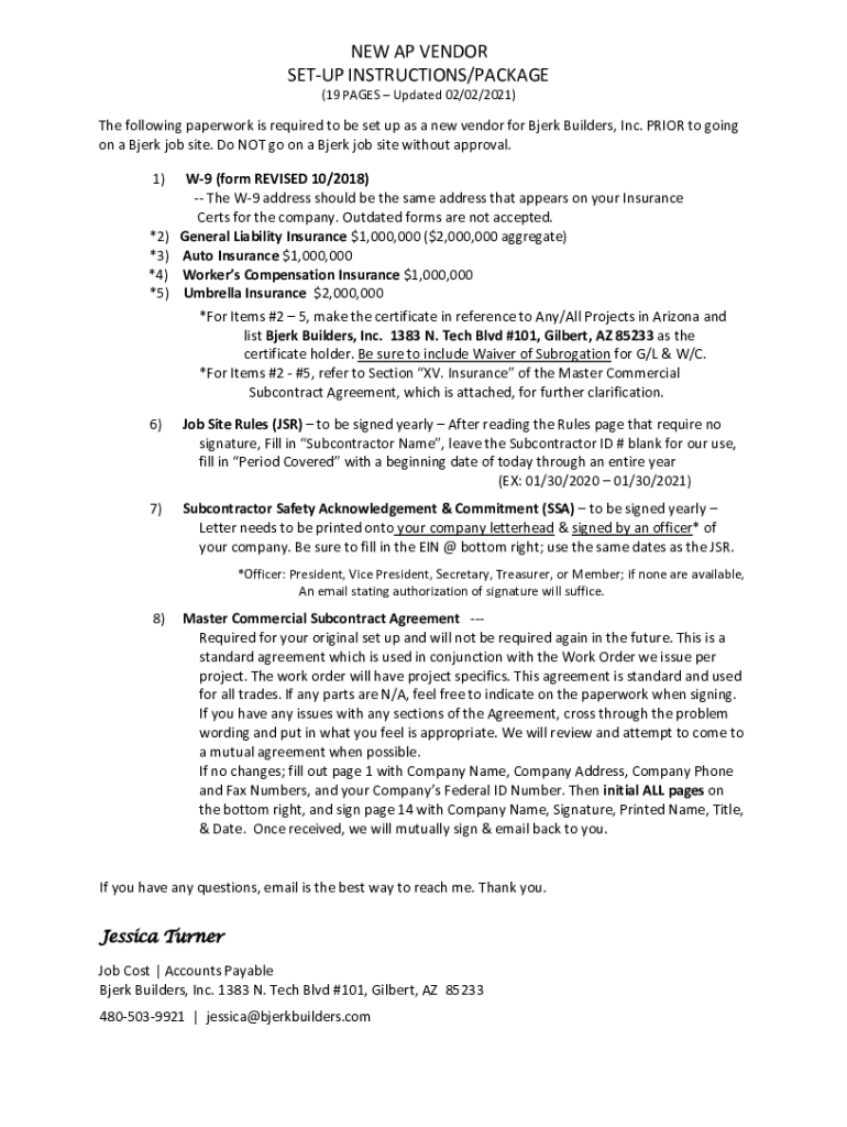 Fillable Online Five Steps to Set Up a New Vendor for Accounts Payable ...