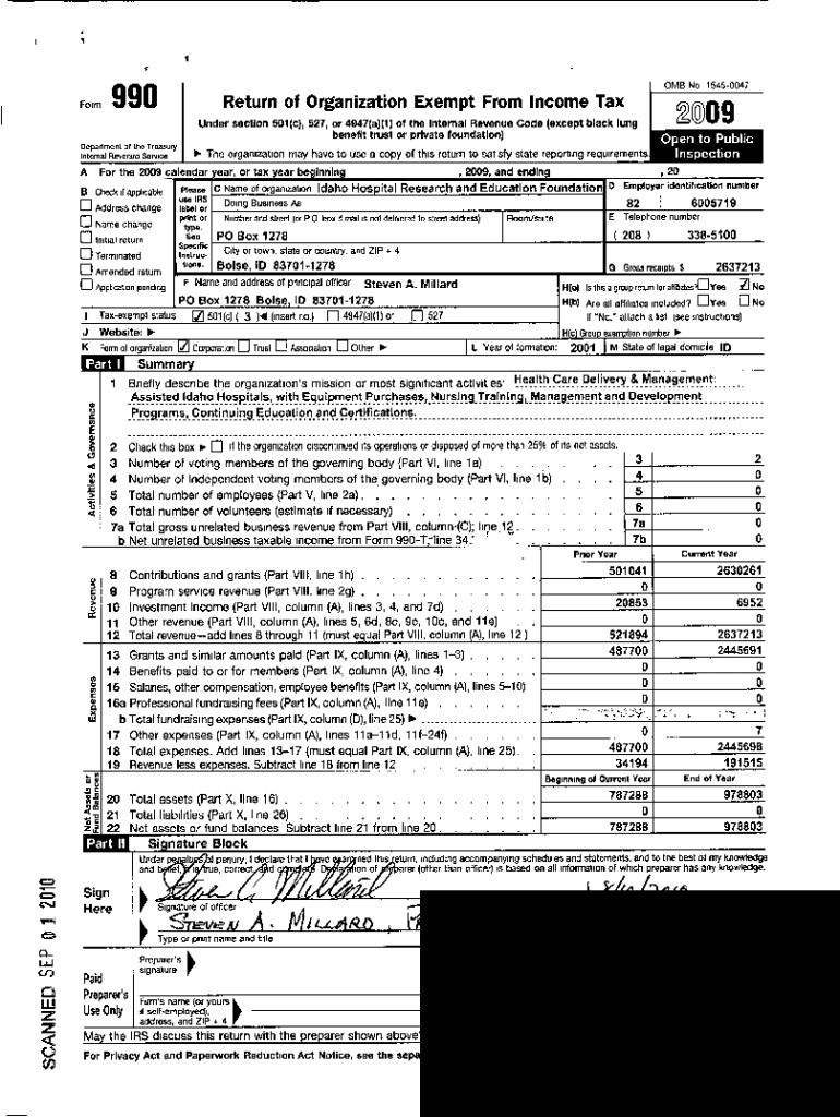 Fillable Online Fillable Online OMB No 1545 0047 990 form Return ...