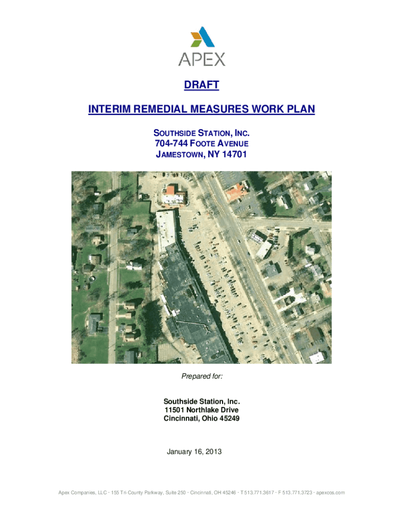 Fillable Online Southside Plaza Interim Remedial Action Work Plan.doc ...