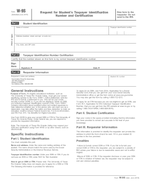 Fillable Online Form W-9S (Rev. March 2008) Fax Email Print - pdfFiller