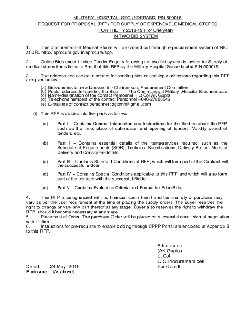 Fillable Online (AK Gupta) Lt Col OIC Procurement cell Dated Fax Email Print - pdfFiller