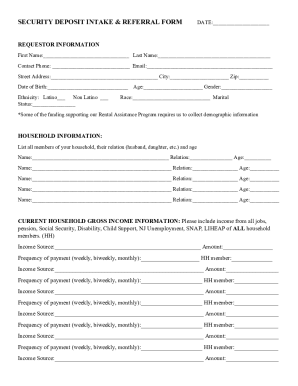 Fillable Online SEc Dep intake and referral form.docx Fax Email Print - pdfFiller