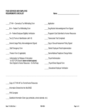 Fillable Online Instructions for Filling Out the I - 9 Form, the W - 4 and the ... Fax Email ...