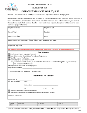 Fillable Online Verification of Employment and Service Records Fax ...