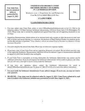 Fillable Online Your claim form Fax Email Print - pdfFiller