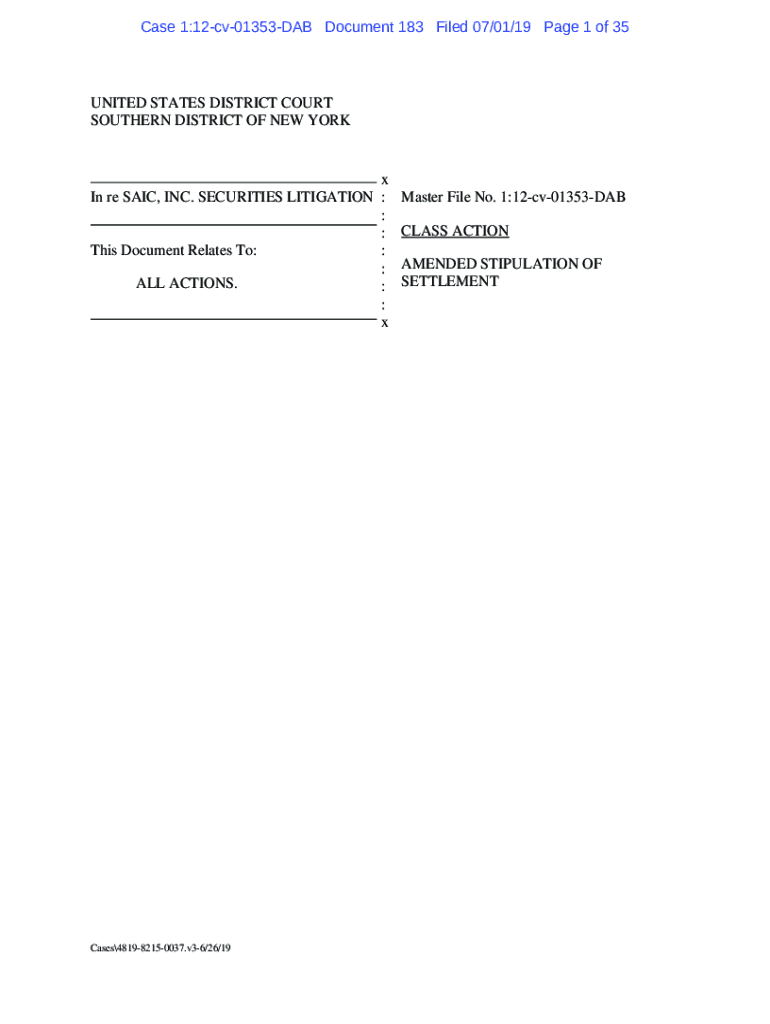 Fillable Online SAIC Deferred Prosecution Agreement Prepared Remarks ...