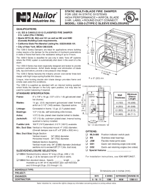 Fillable Online FD60 : UL 555 1.5 hr. Static, Airfoil Blade, Optional ...