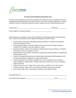 Fillable Online Instructions for Completing Medication Authorization ...