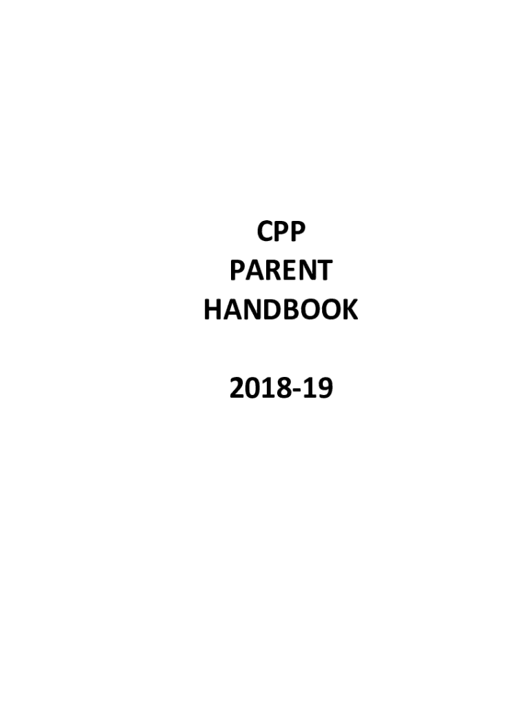 Fillable Online Parent Handbook - CDLC - Child Development Learning Center Fax Email Print ...