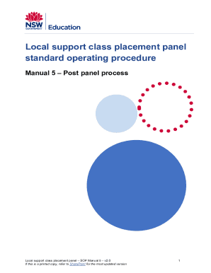 Fillable Online STANDARD OPERATING PROCEDURES MANUAL: Fax Email Print ...