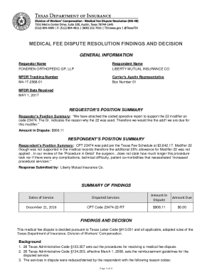 Fillable Online Medical and facility fee guidelines and information Fax Email Print - pdfFiller