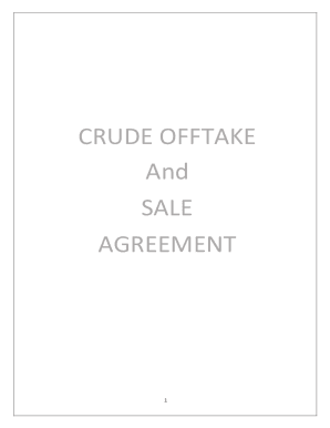 Fillable Online Supply And Offtake Agreement: Definition & Sample Fax ...