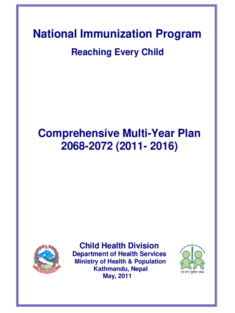 Fillable Online PCV 10 introduction in National Immunization Program of ...