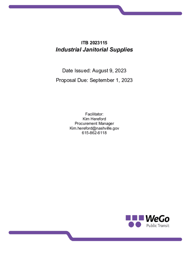 Fillable Online Kim Hereford - Procurement Administrator - Nashville ...