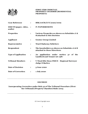 Fillable Online HMCTS (paper, video, Fax Email Print - pdfFiller