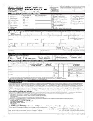 Fillable Online Instructions Enrollment / Change of Status Form Fax ...