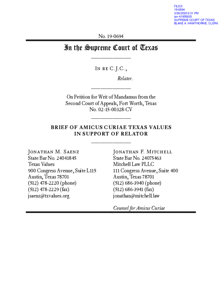 Fillable Online Jane Bland sworn in to Texas Supreme Court Fax Email ...