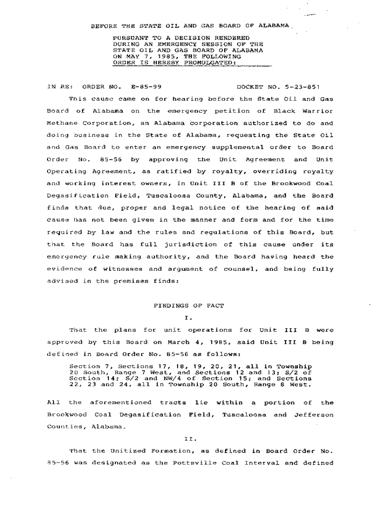 Fillable Online State Oil and Gas Board of Alabama Administrative Code ...