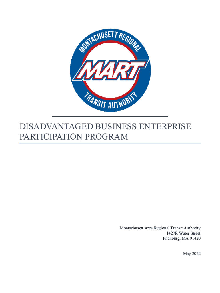 Fillable Online Disadvantaged Business Enterprise - Goal Setting - NRTA ...