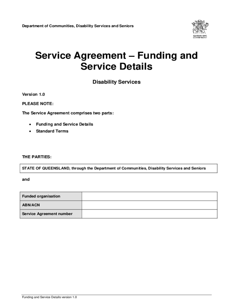 Fillable Online Funding and Services Details Disability Services ...