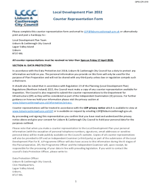 Fillable Online Local development plan draft plan strategy Fax Email ...