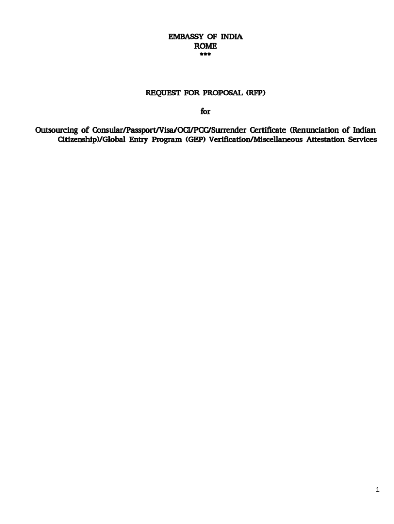 Fillable Online Addendum to the RFP For Outsourcing of Consular ...