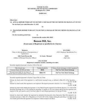 Fillable Online Benson Hill, Inc. Form 8-K Current Report Filed 2023-02-02 Fax Email Print ...