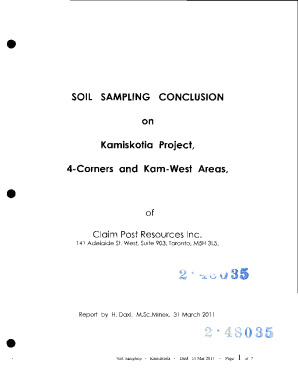 Fillable Online investigation conclusion anomalous soil samples at ...
