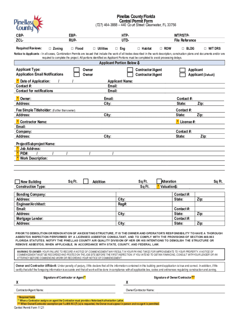Fillable Online Submit a Central Permit Form Fax Email Print - pdfFiller