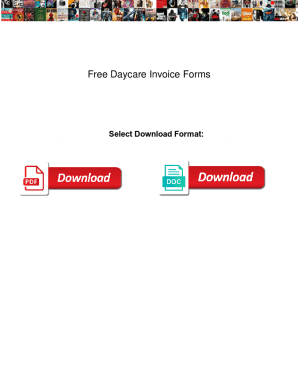 Fillable Online Free Daycare Invoice Forms. Free Daycare Invoice Forms synonym Fax Email Print ...