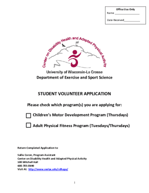 Fillable Online Children's Motor Development program Fax Email Print ...