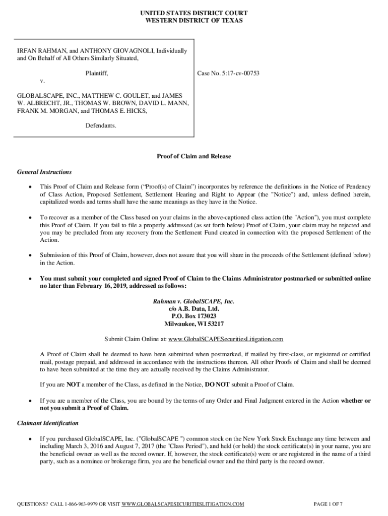 Fillable Online A3 claim form 7 Fax Email Print - pdfFiller