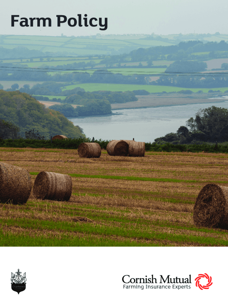 Fillable Online Cornish Mutual: Farm Insurance Experts for Cornwall ...