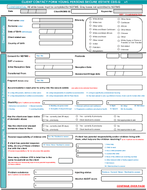 Fillable Online YP secure estate initial contact form CDSQ v1.pdf Fax ...
