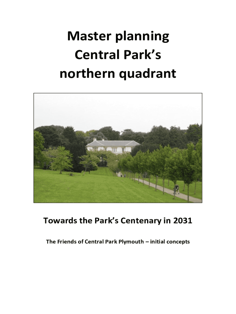 Fillable Online Master planning Central Park's northern quadrant Fax Email Print - pdfFiller