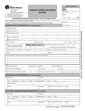 Fillable Online finance smgov Business License Statement of Gross ...