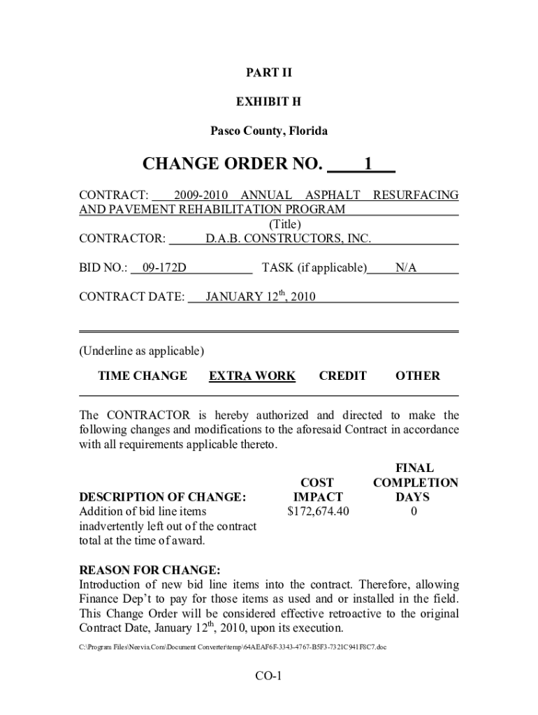 Fillable Online egov pascocountyfl Sample Paving Trades Contracts to ...