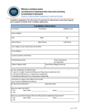 Fillable Online Georgia - Title II - Department of Education Fax Email ...