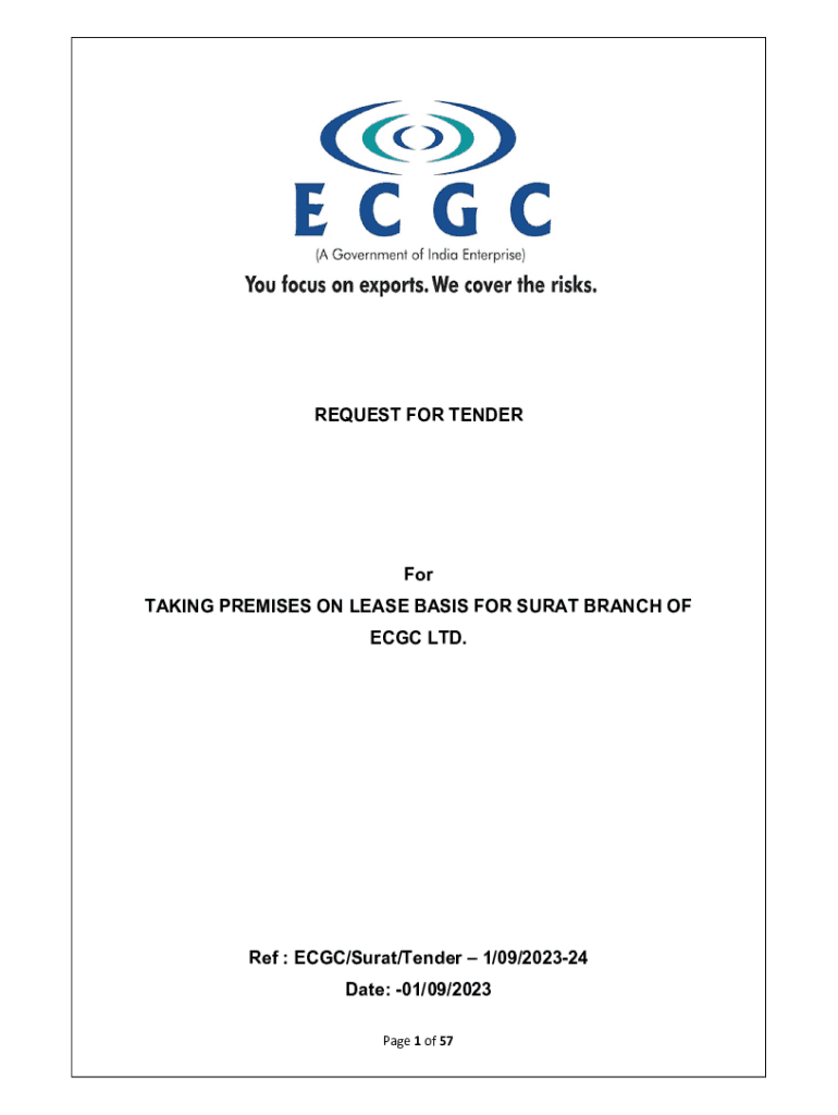 Fillable Online REQUEST FOR TENDER Surat Fax Email Print - pdfFiller