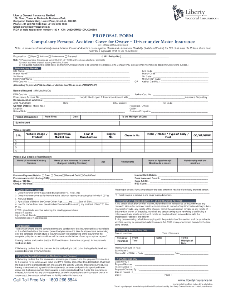 Fillable Online Claim Form Commercial Package Insurance Policy Fax ...