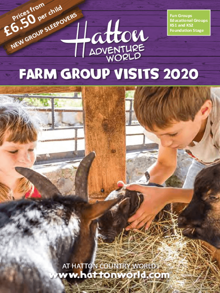 Fillable Online Key Stage 1 & 2 - Hatton Adventure World Fax Email ...