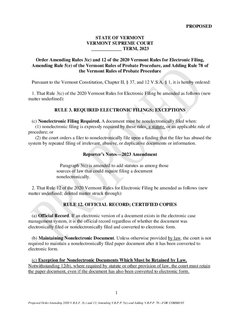 Fillable Online Rule 3 - Required Electronic Filings; Exceptions Effective ... Fax Email Print ...