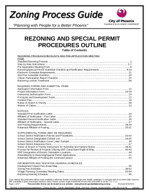 Rezoning Application Guide & Checklist Doc Template | pdfFiller
