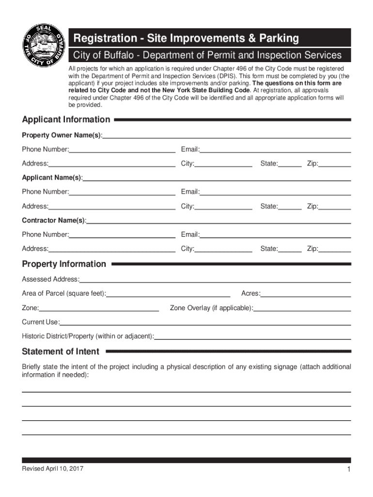 Fillable Online Home improvements registration form Fax Email Print ...
