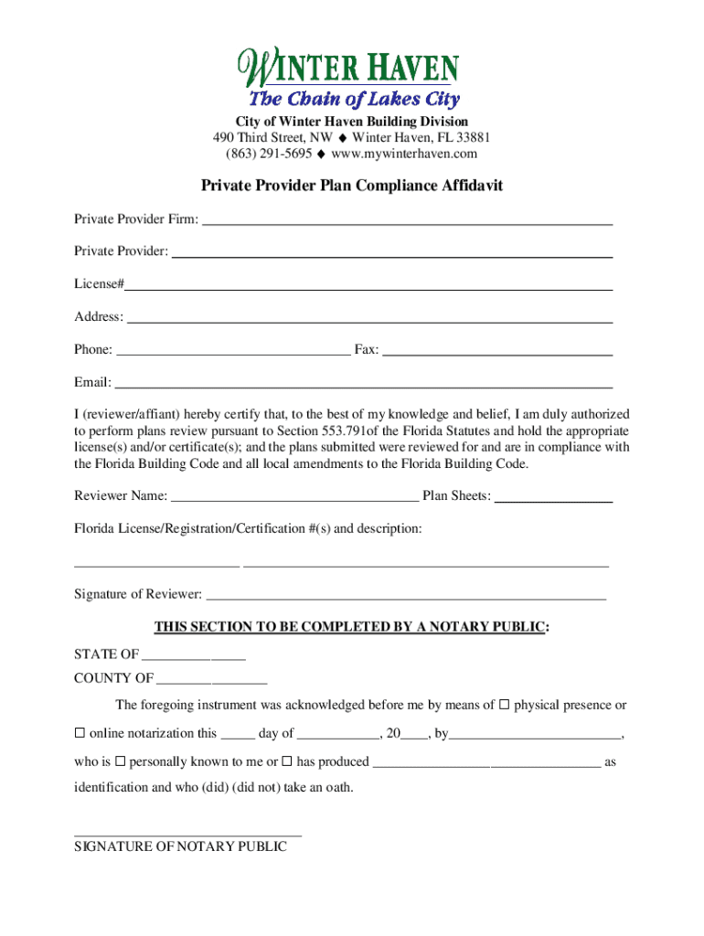 Fillable Online City of Winter Haven Application to Vacate a Plat - E ...