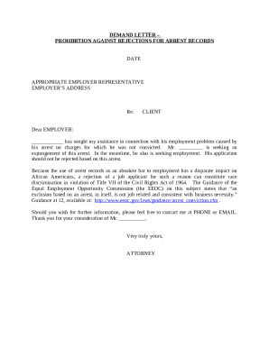 DEMAND LETTER - Doc Template | pdfFiller