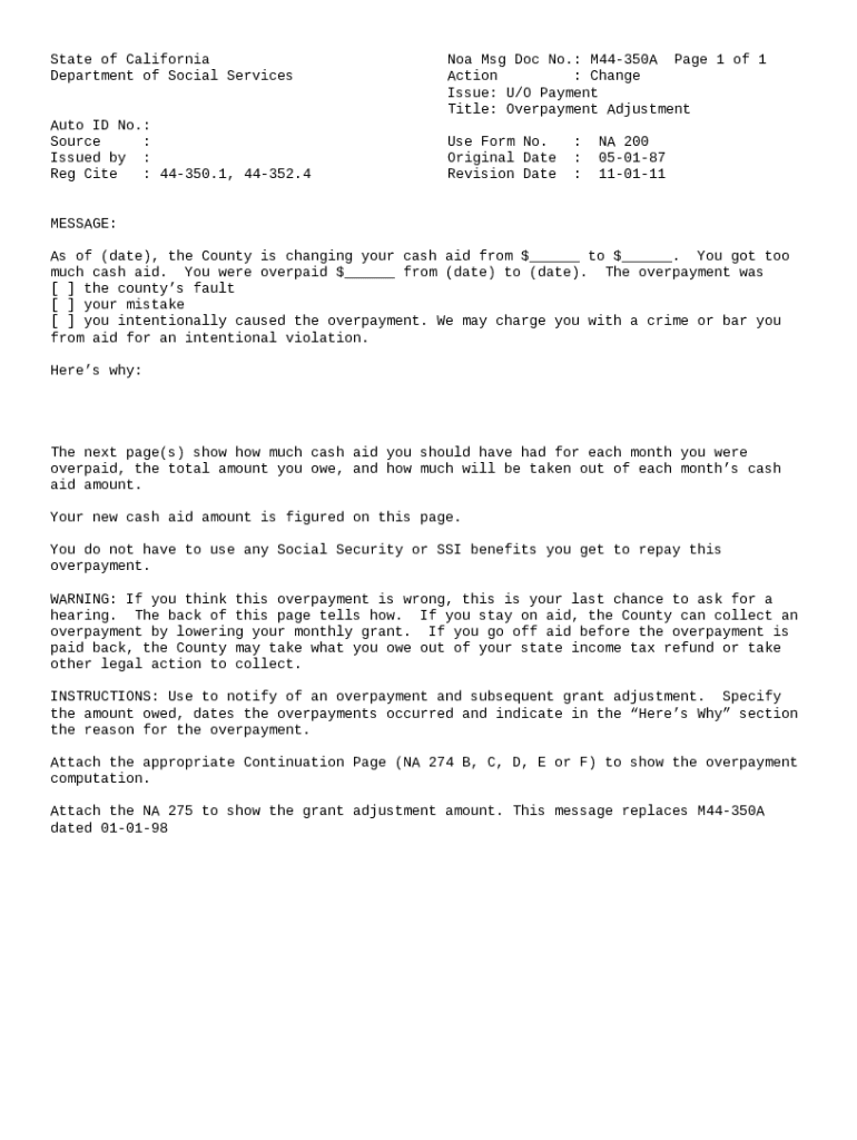 HomeCalifornia Dept. of Social Services - CA.gov Doc Template | pdfFiller